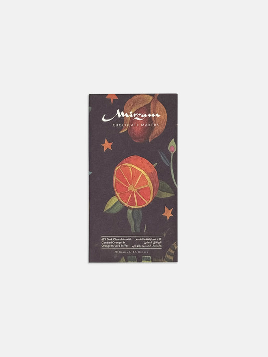 62% Dark Chocolate With Candied Oranges & Orange Infused Toffee ...